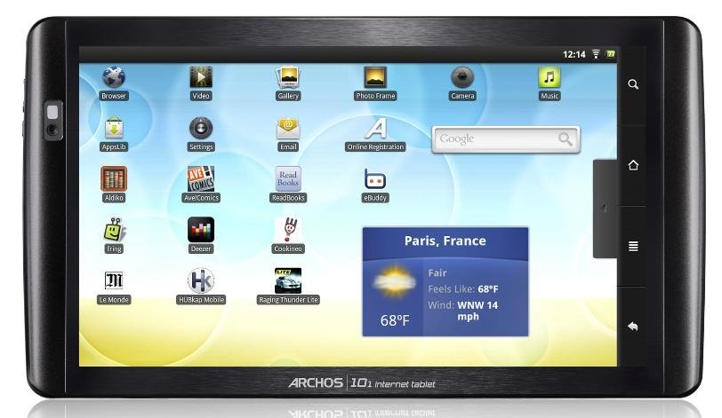 Archos 101 Android Internet Tablet 8 / 16 GB – Review and ...